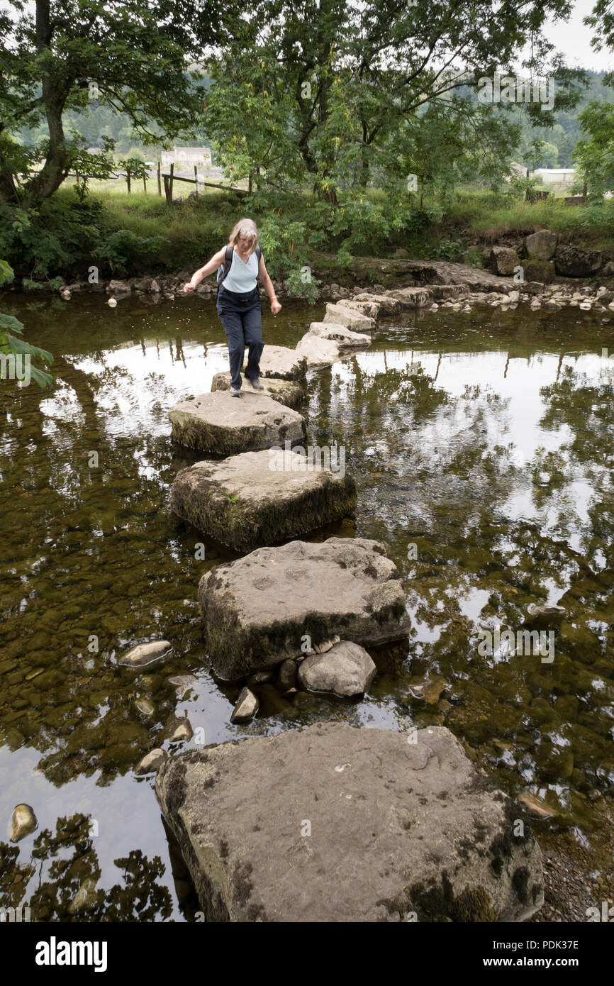 River Wharfe Stepping Stones High Resolution Stock Photography and ...