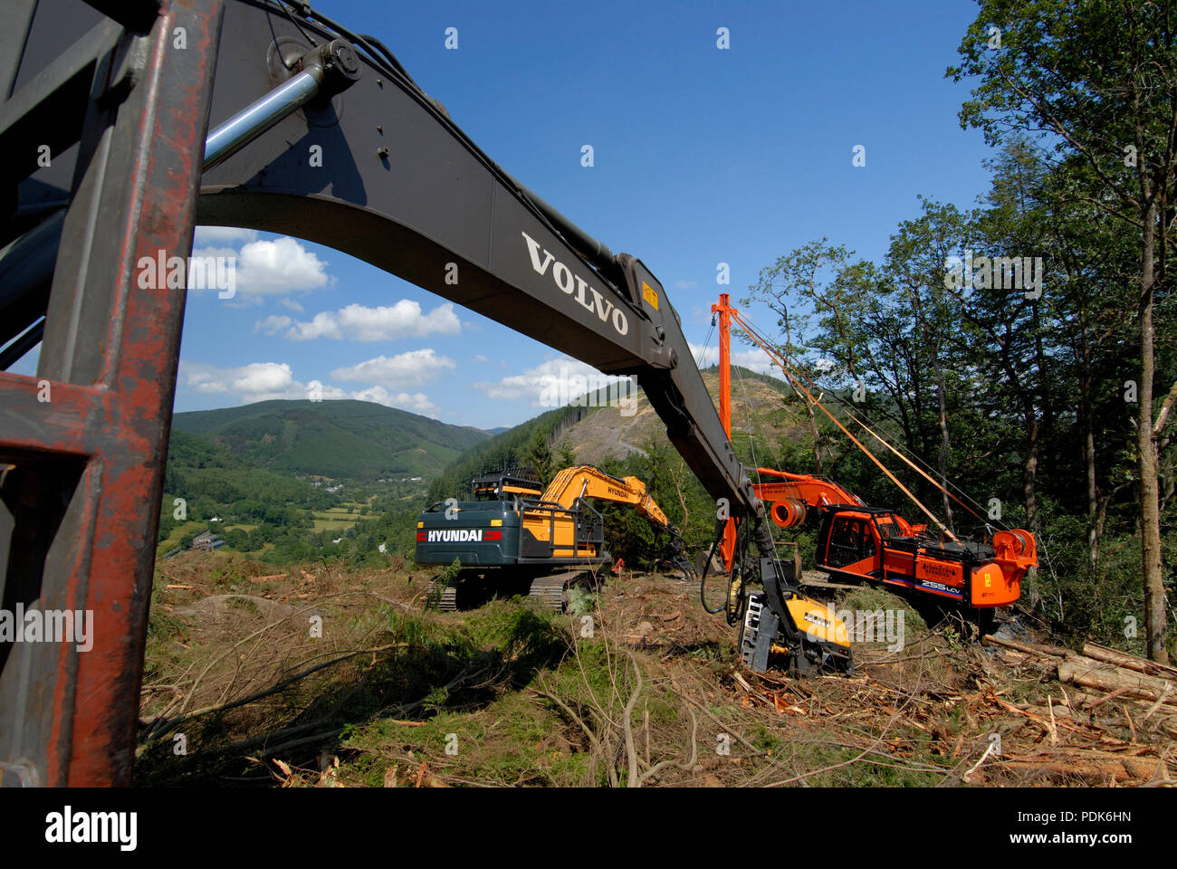 Forestry operations in wales uk hi-res stock photography and images - Alamy
