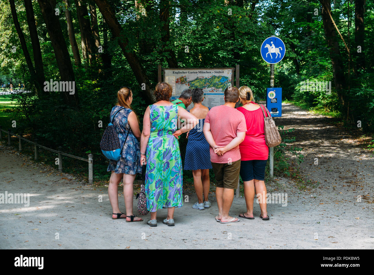 English garden munich map hi-res stock photography and images - Alamy