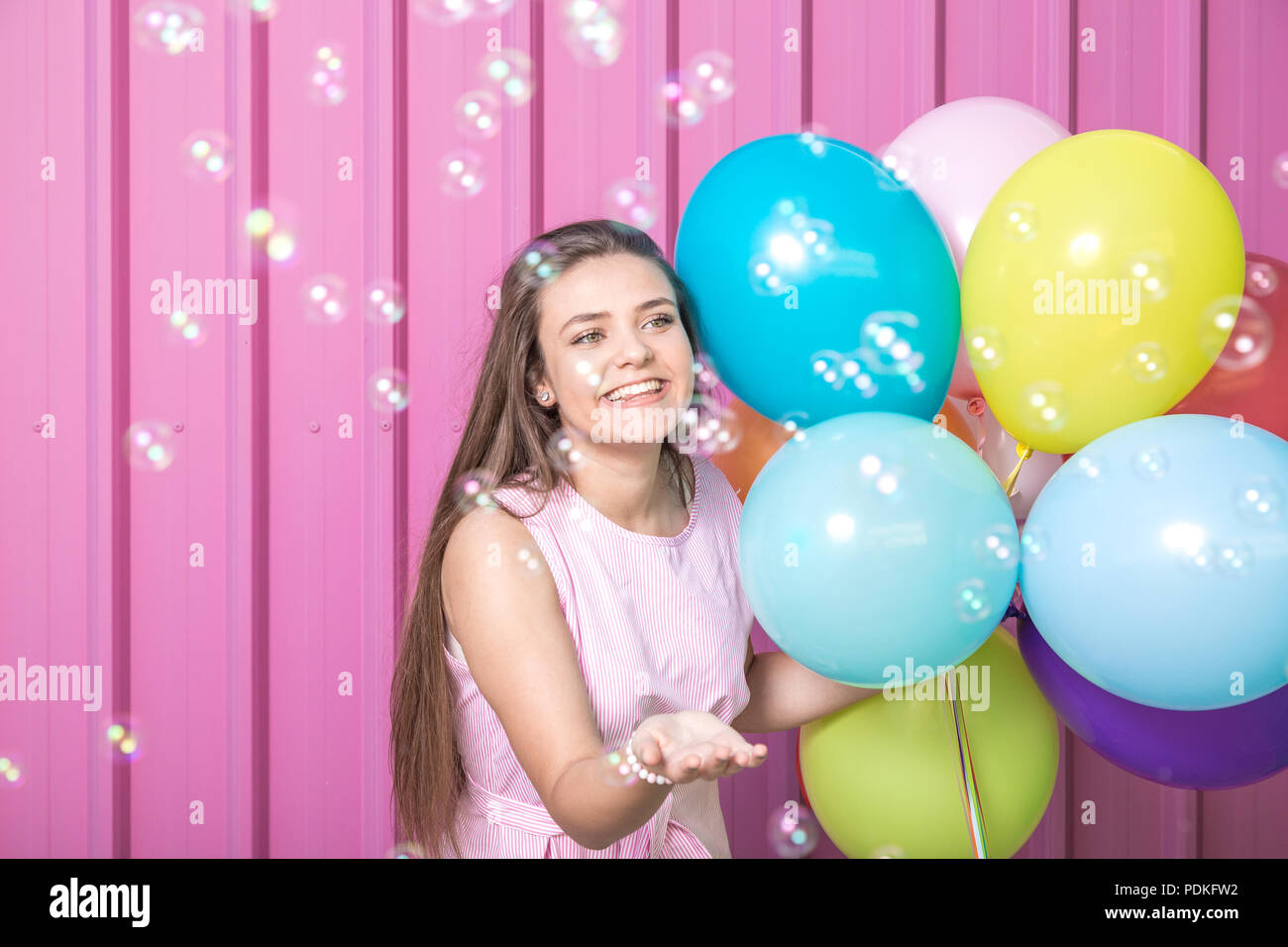 Birthday girl balloons soap hi-res stock photography and images - Alamy