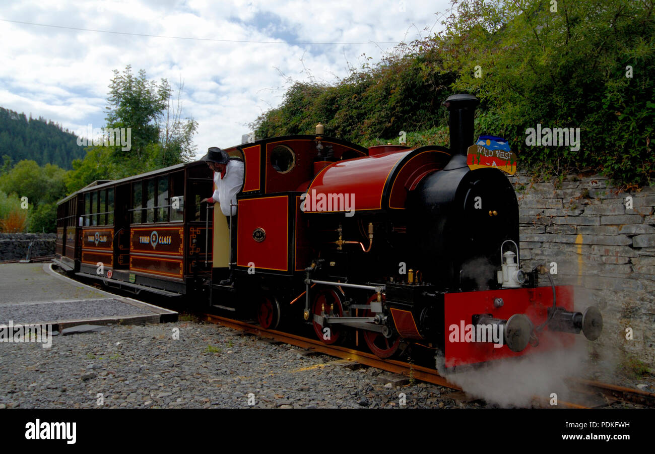 Steam train on the corris railway hi-res stock photography and images ...