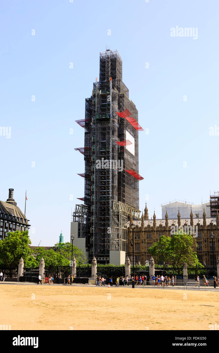 Big ben palace of westminster clock tower housing the bell hi-res stock ...