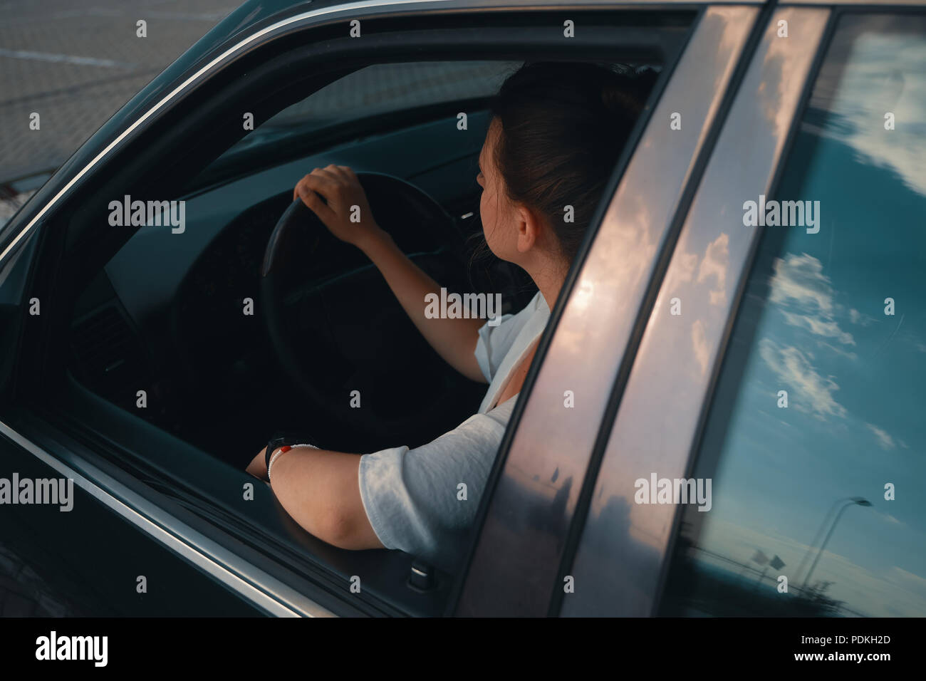 Driving With Head Out Window High Resolution Stock Photography and ...