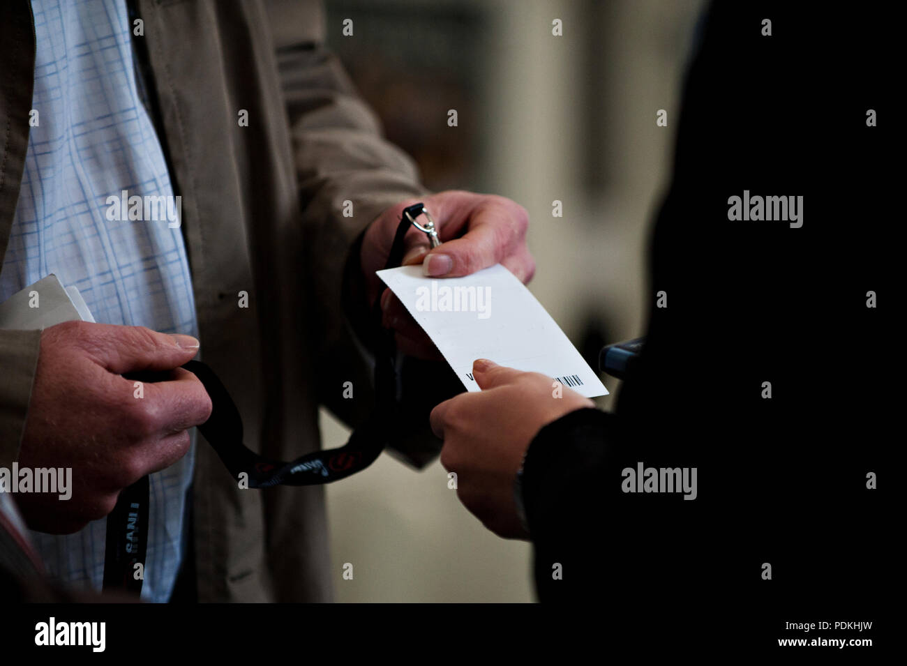 Ticket Scanning High Resolution Stock Photography and Images - Alamy