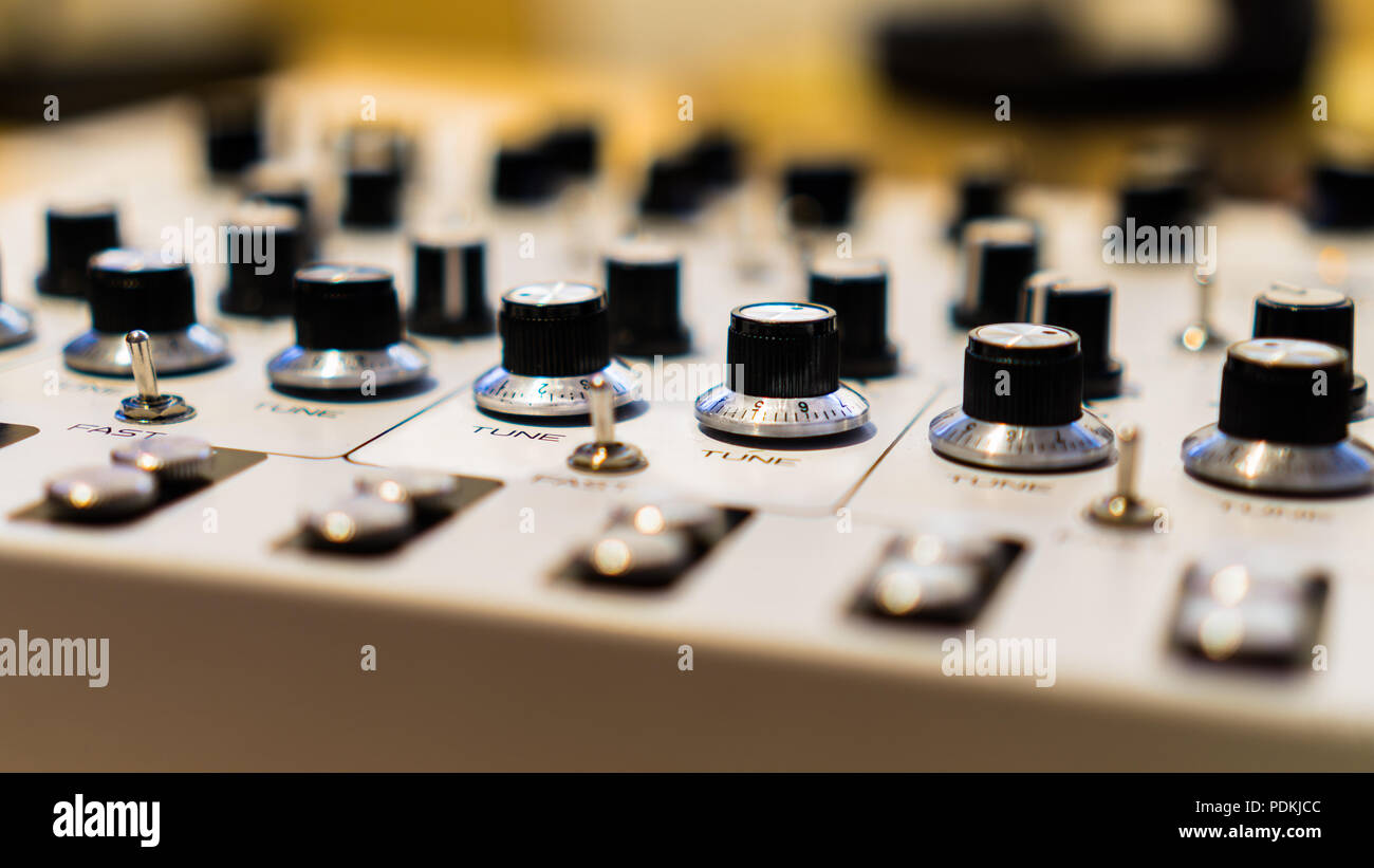 Museum of Modern Art exhibition of Synthesizers, this is a close up of ...