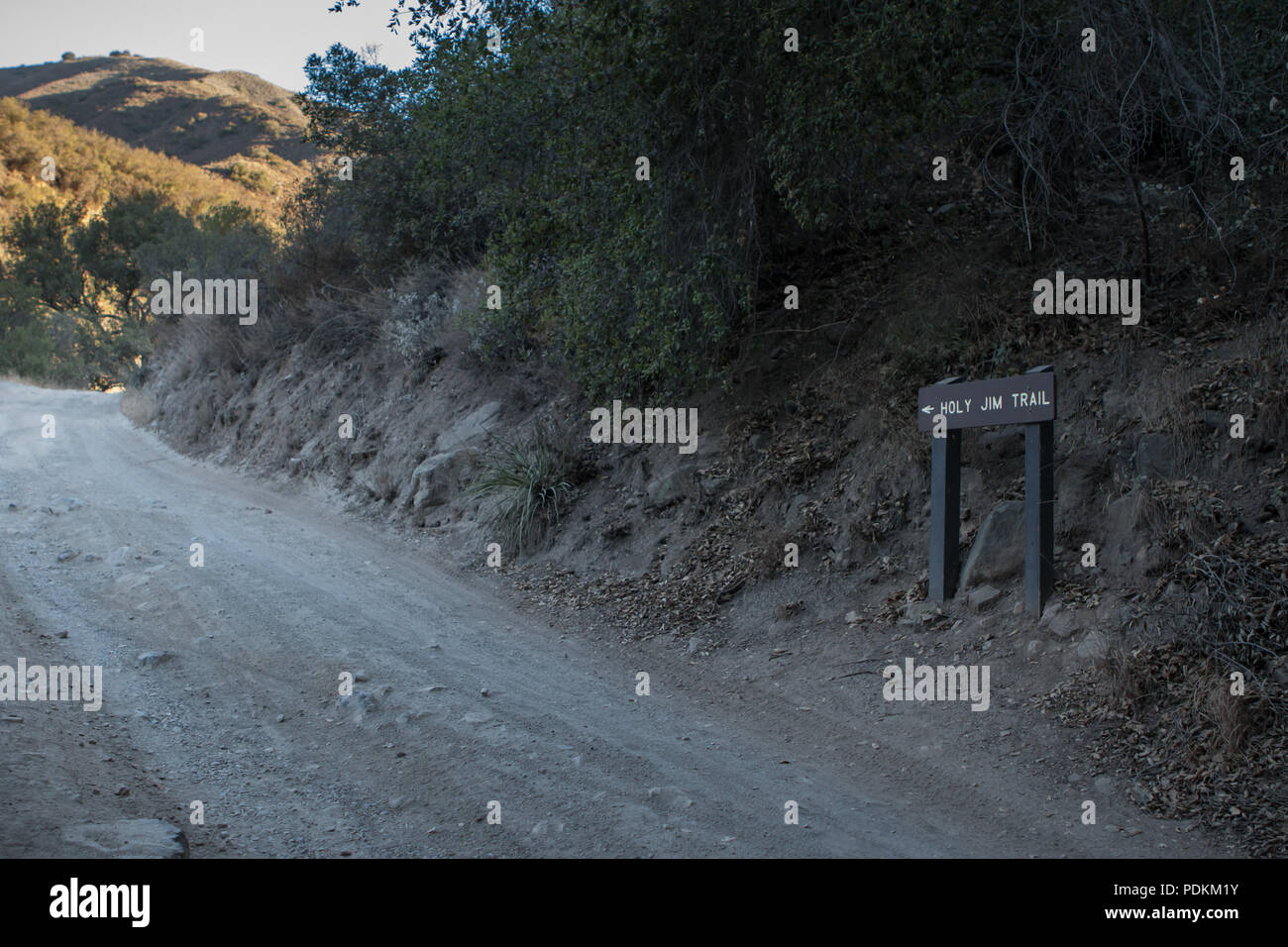 Holy Jim trail sign in the Cleveland national forest Orange County ...