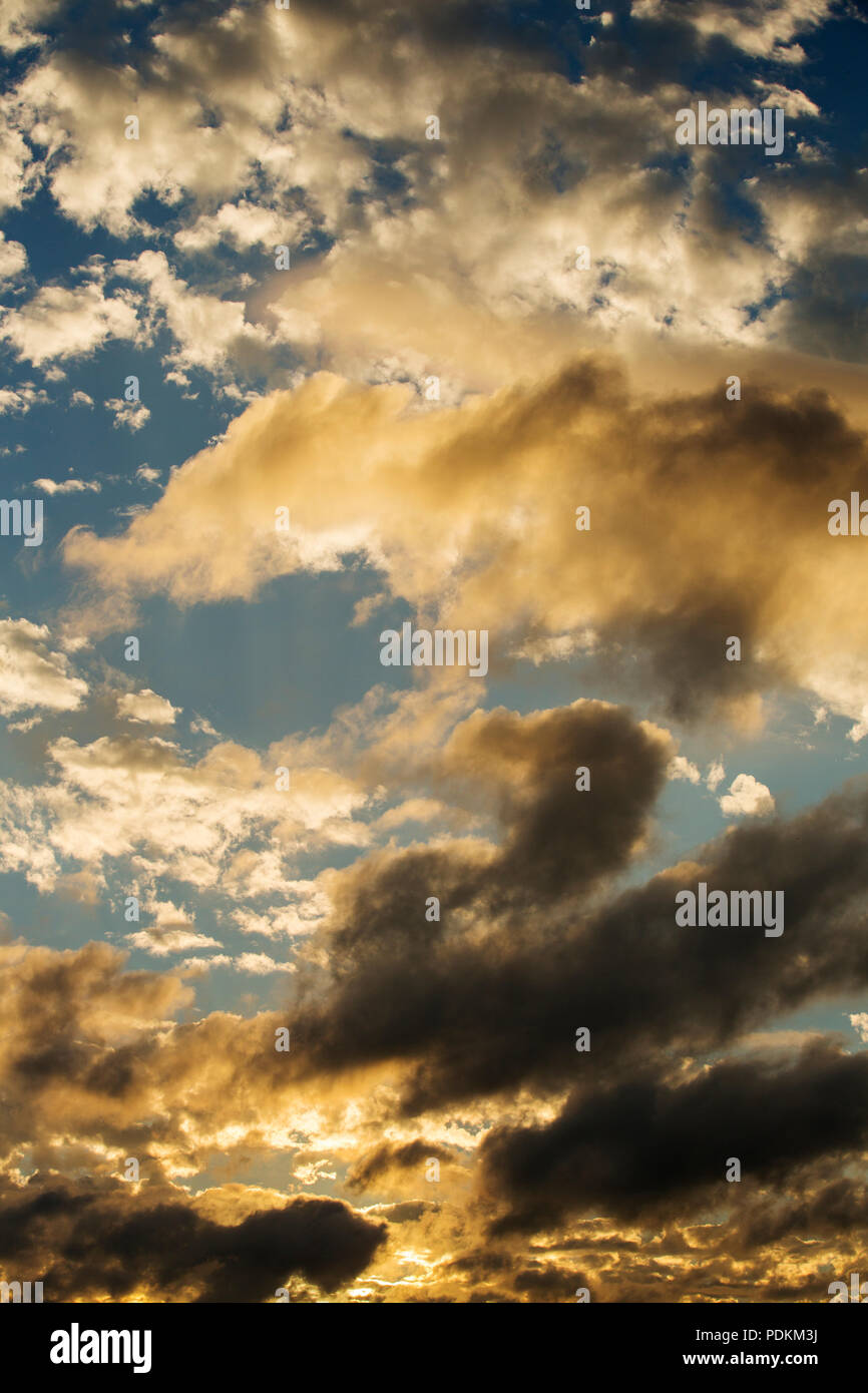 Interesting cloud patterns over the Lake District, UK Stock Photo - Alamy
