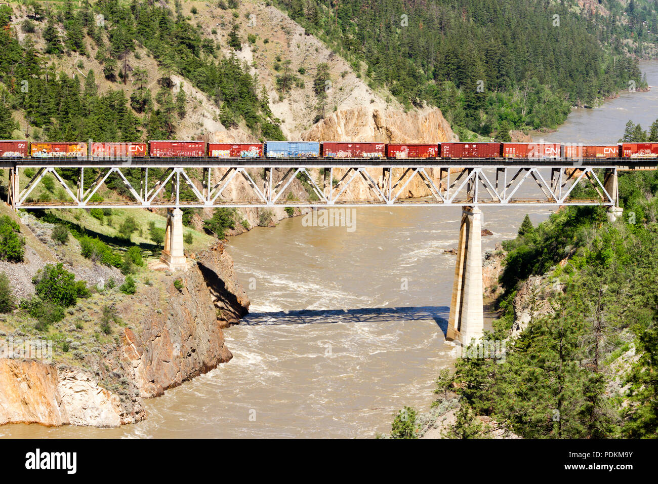 Fraser river and railway bridge hi-res stock photography and images - Alamy