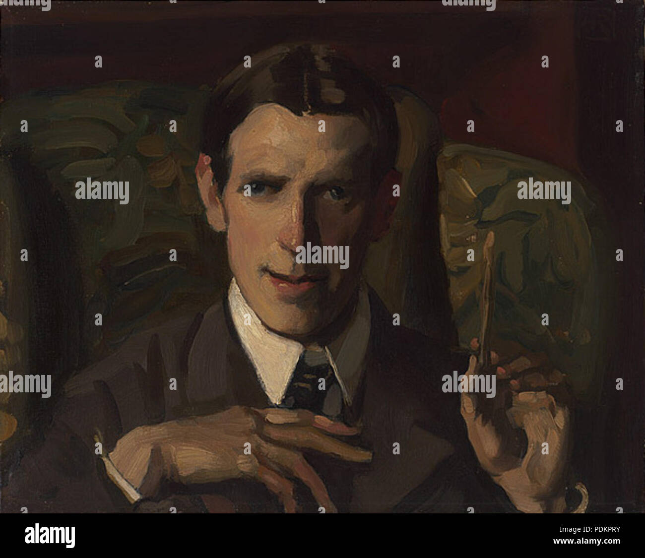 61 Hugh Ramsay - Self-portrait, bust showing hands, 1901 Stock Photo ...
