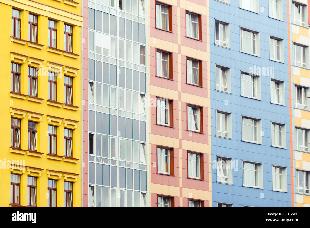 Colorful facade exterior modern design hi-res stock photography and ...