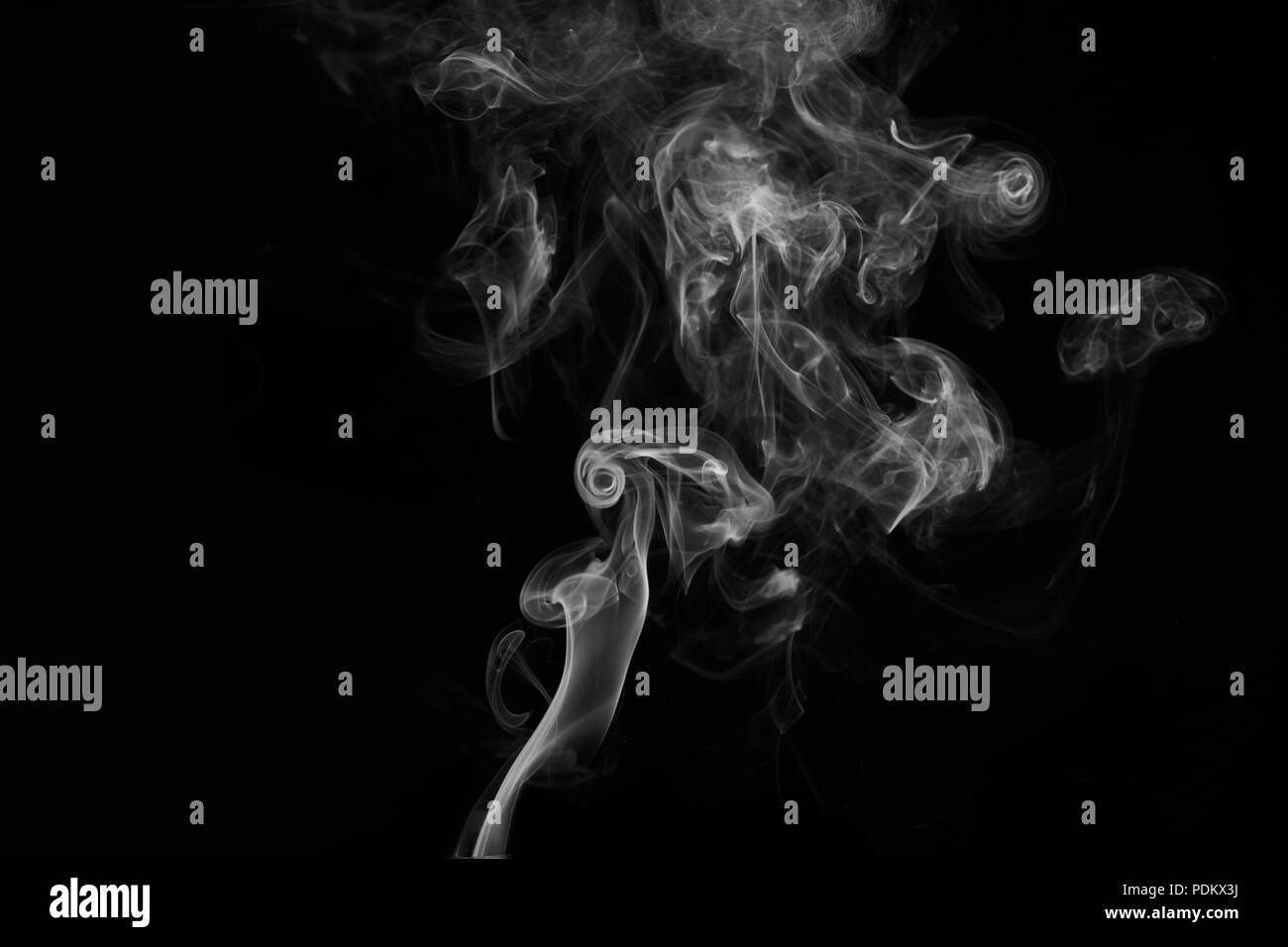 movement of smoke on black background, smoke background, abstract smoke ...