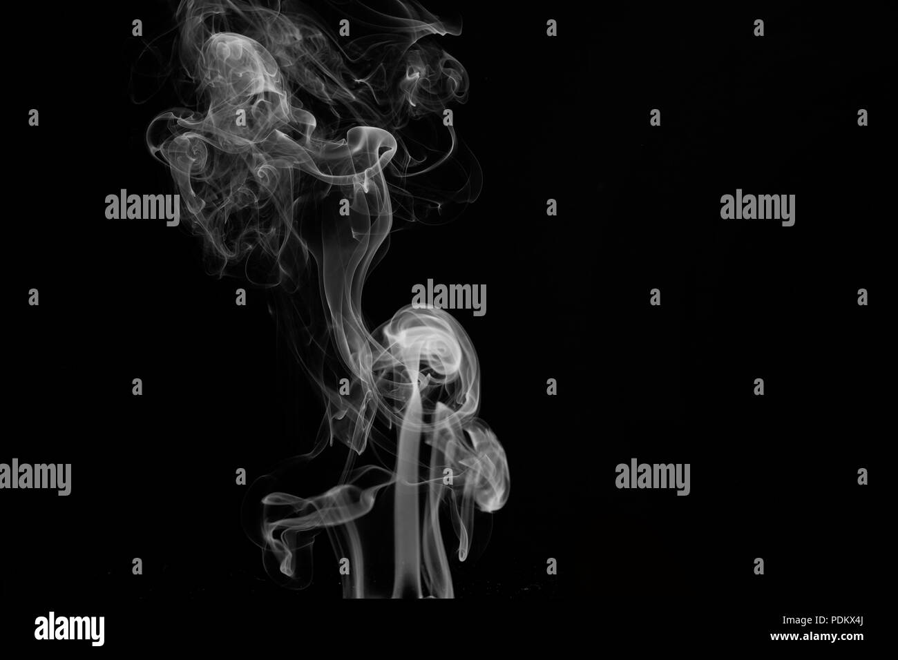 movement of smoke on black background, smoke background, abstract smoke ...