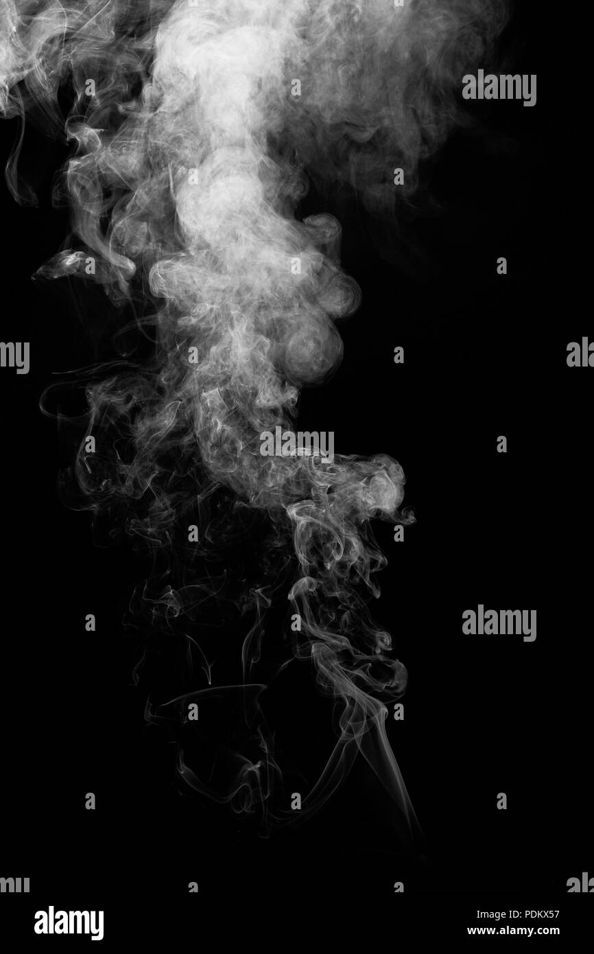 movement of smoke on black background, smoke background, abstract smoke ...