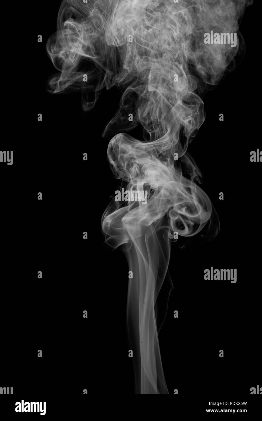 movement of smoke on black background, smoke background, abstract smoke ...