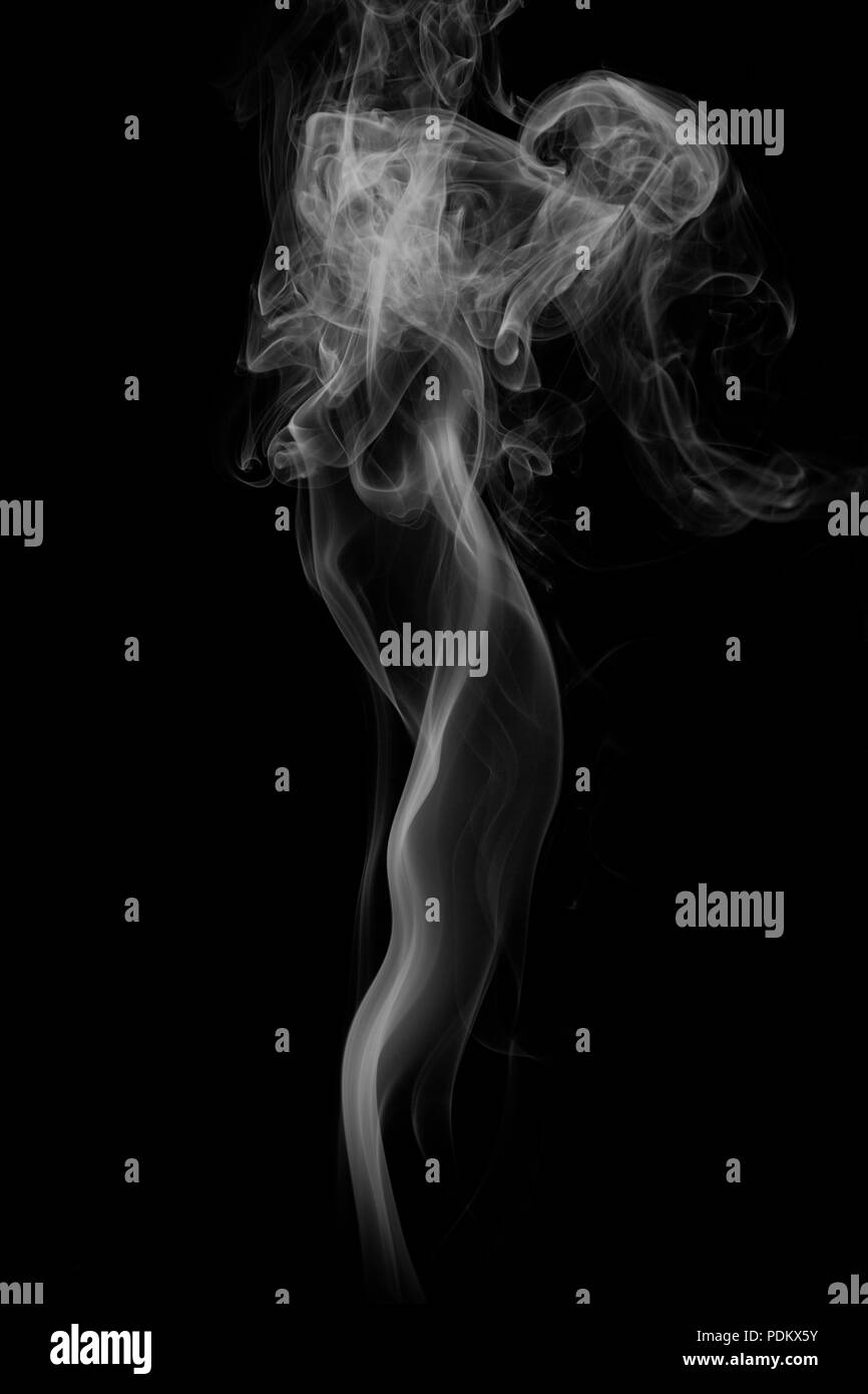 movement of smoke on black background, smoke background, abstract smoke ...
