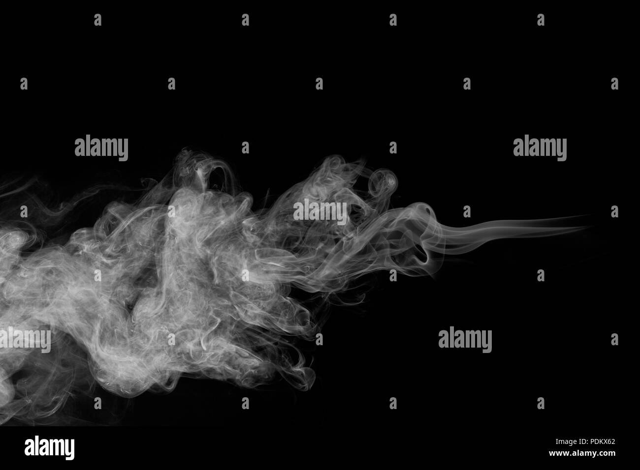 movement of smoke on black background, smoke background, abstract smoke ...