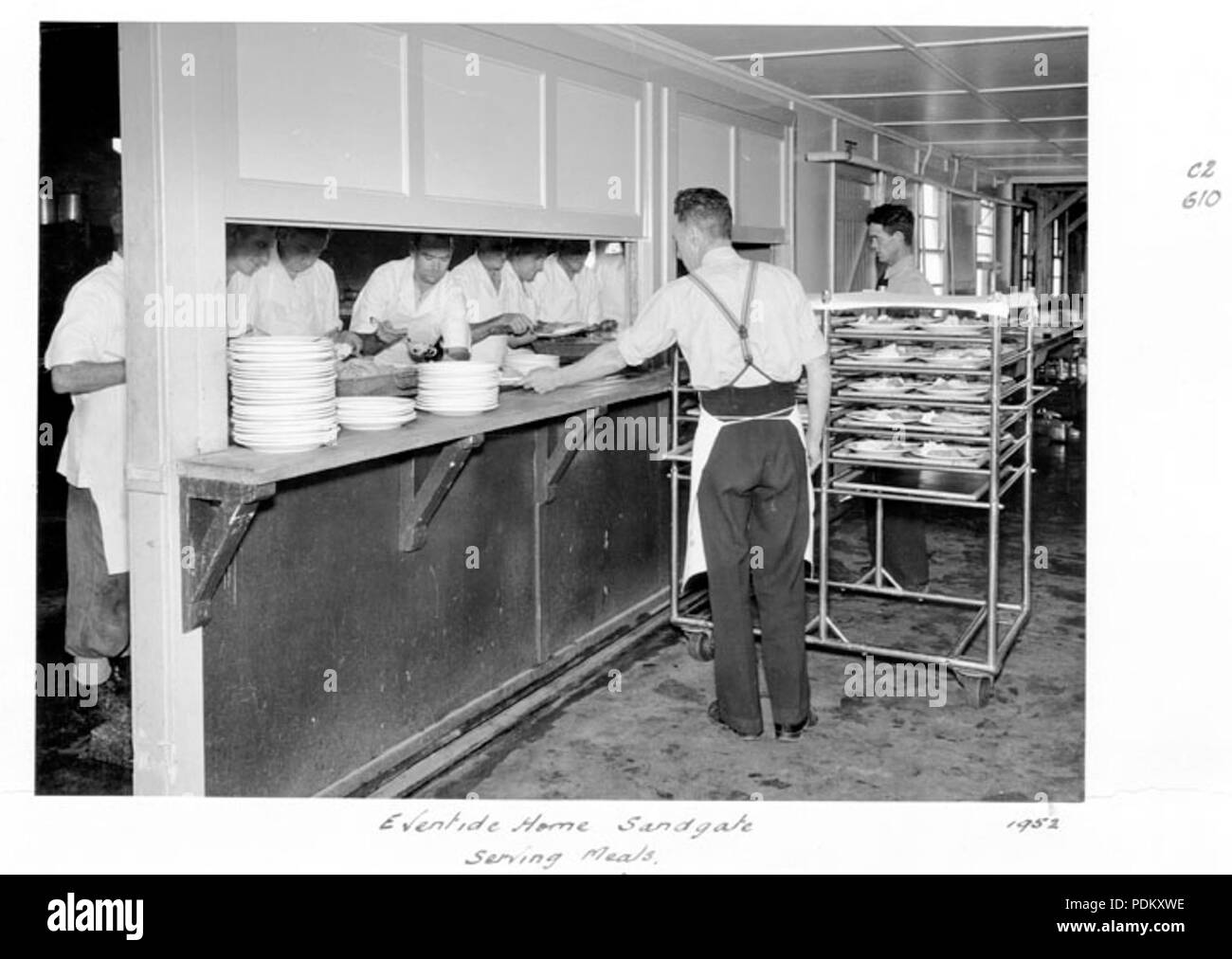115 Queensland State Archives 4465 Eventide Home Sandgate serving meals ...