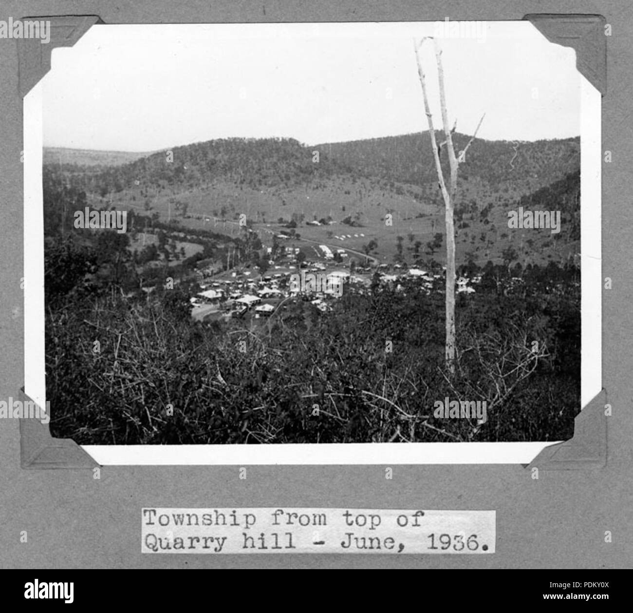 116 Queensland State Archives 4566 Township from top of Quarry hill ...