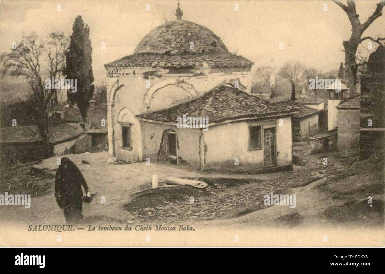 77 Beginning 20th century Old image Musa Baba Turbe Thessaloniki Greece ...