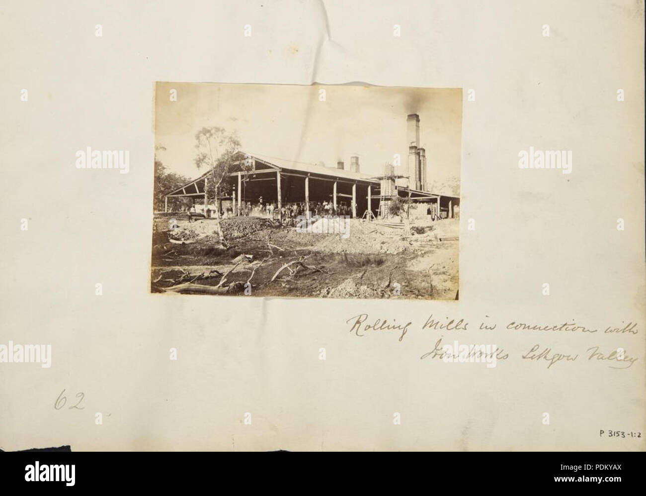 126 Rolling mill and workers, iron works, Lithgow Valley, 1880-1900 ...