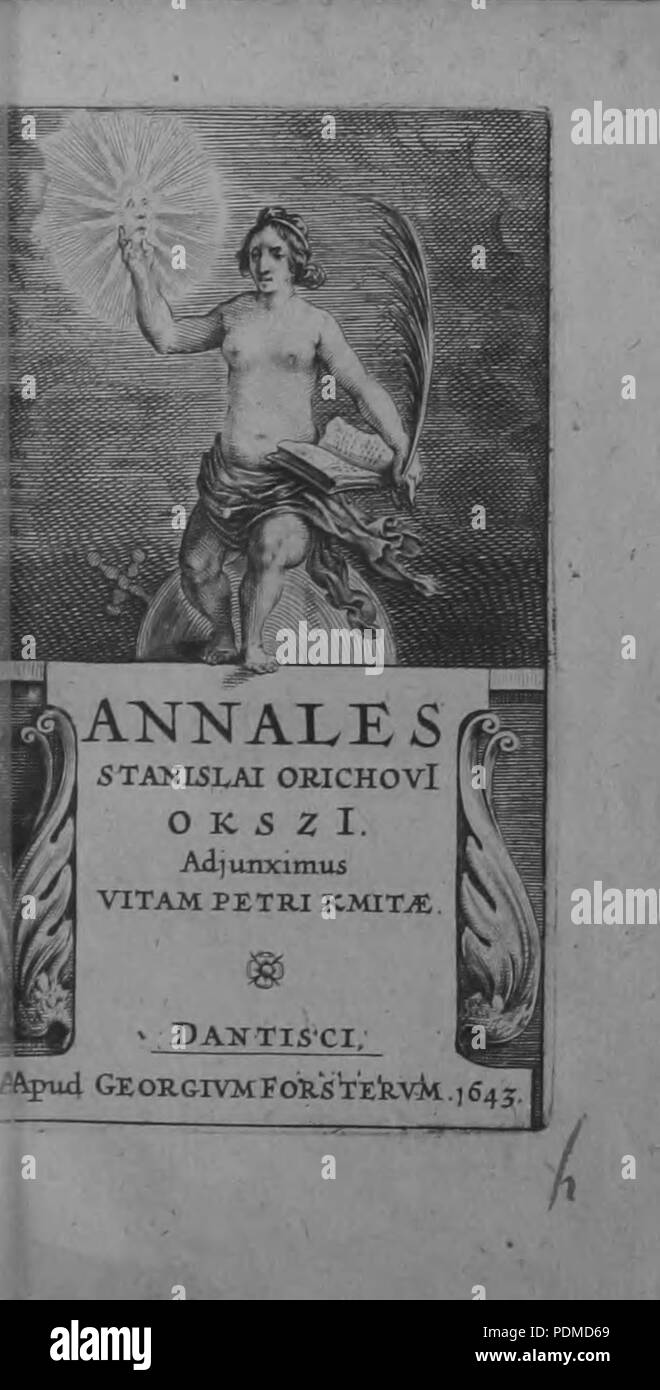 Annales front page 1643 Stock Photo - Alamy