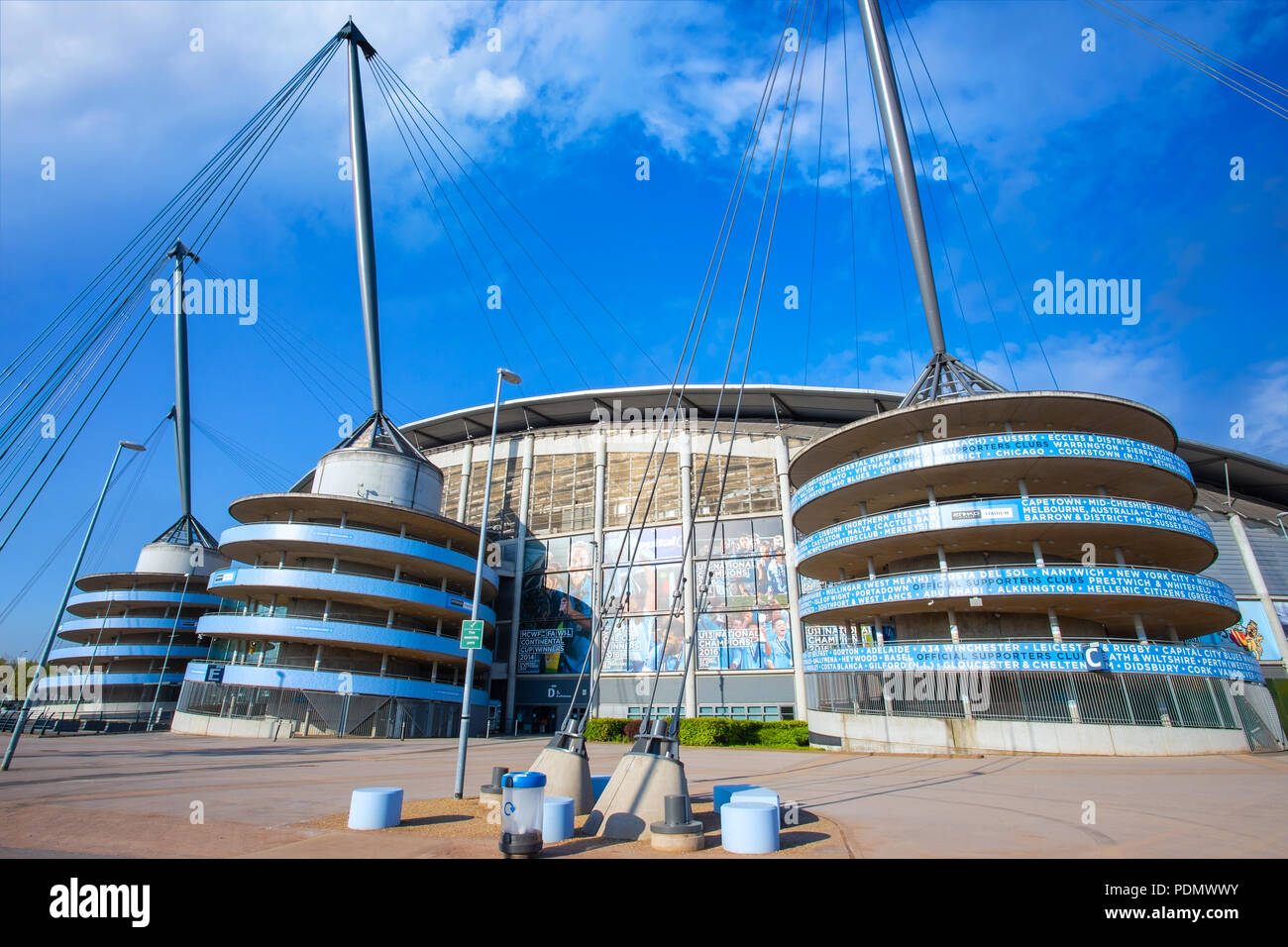 MANCHESTER, UNITED KINGDOM - MAY 19 2018: Manchester City Football Club ...