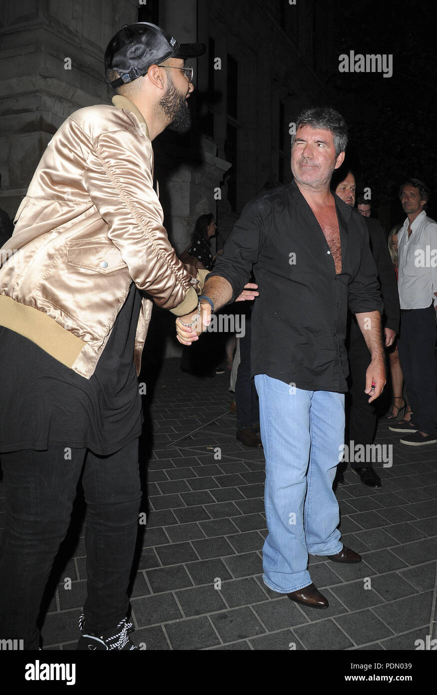 Various celebrities seen leaving Syco Summer Party at The V and A ...