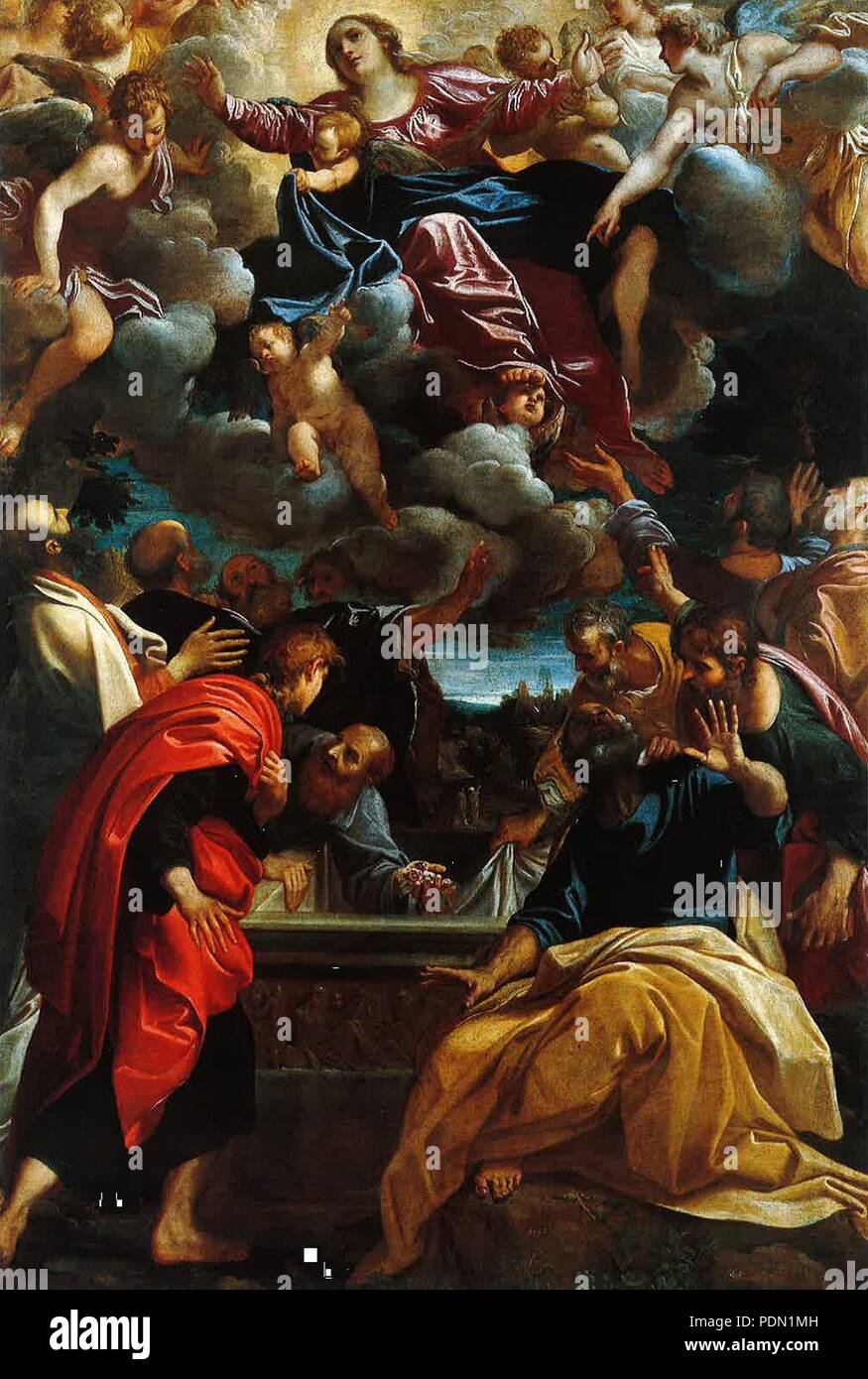 Annibale Carracci, Assunzione Bonasoni, Pinacoteca di Bologna Stock ...