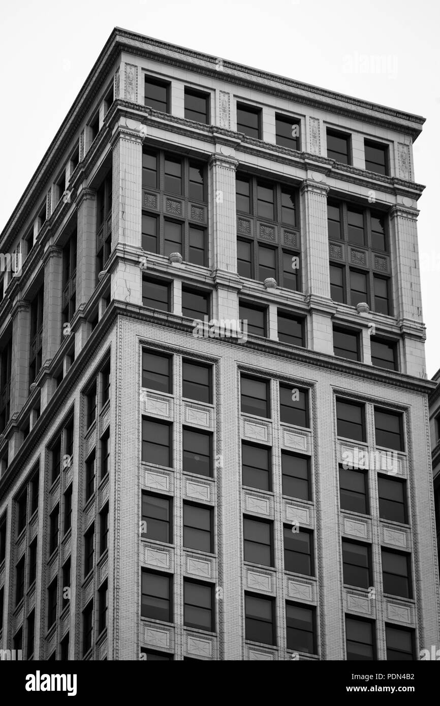 Architectural details in downtown Detroit, Michigan Stock Photo - Alamy