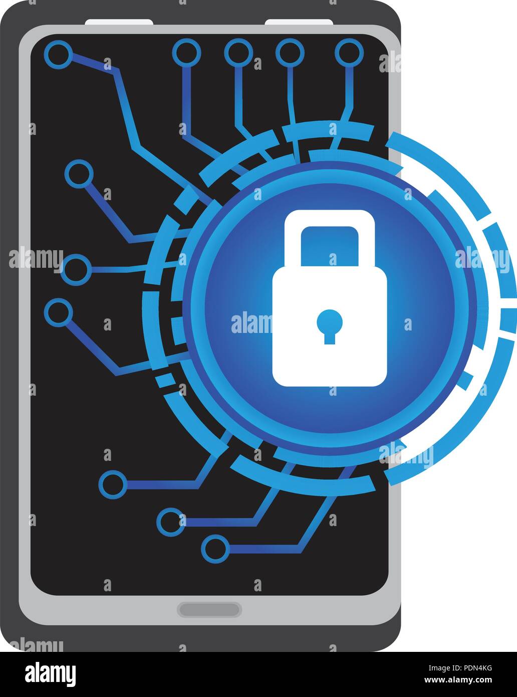Secure cellphone Stock Vector Images - Alamy