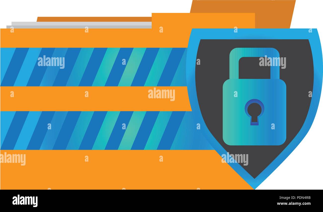 Concept protecting computer data Stock Vector Images - Alamy