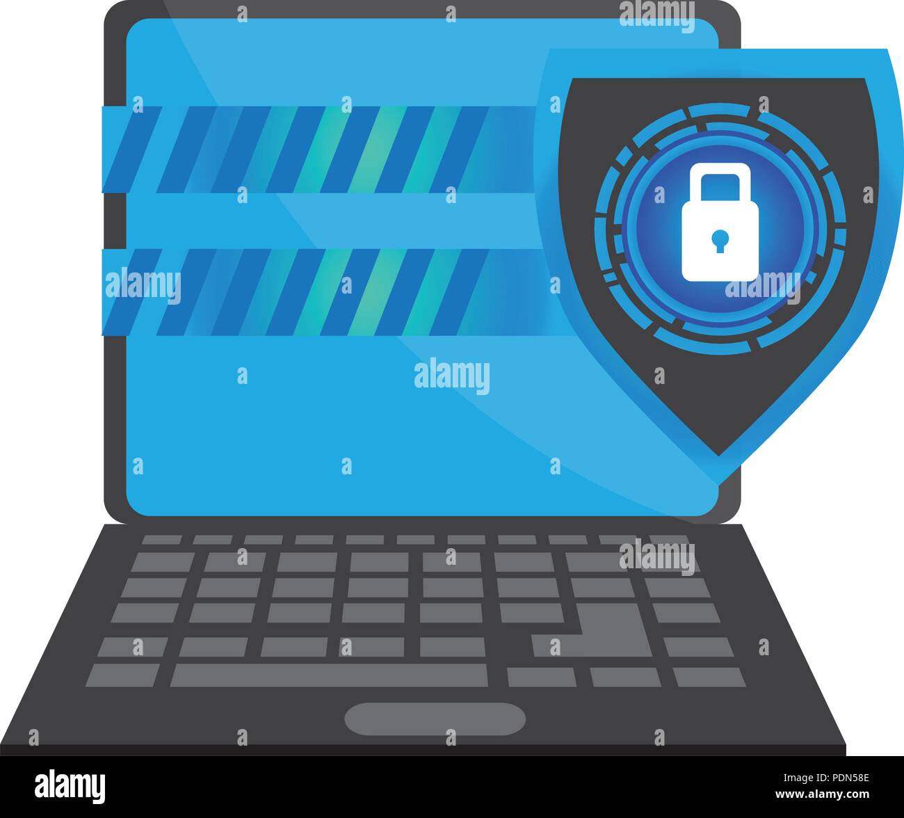 Laptop safety label hi-res stock photography and images - Alamy