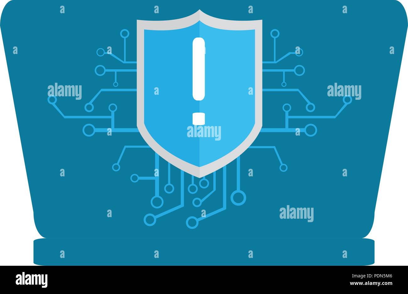 Security warning, computer Stock Vector Images - Alamy