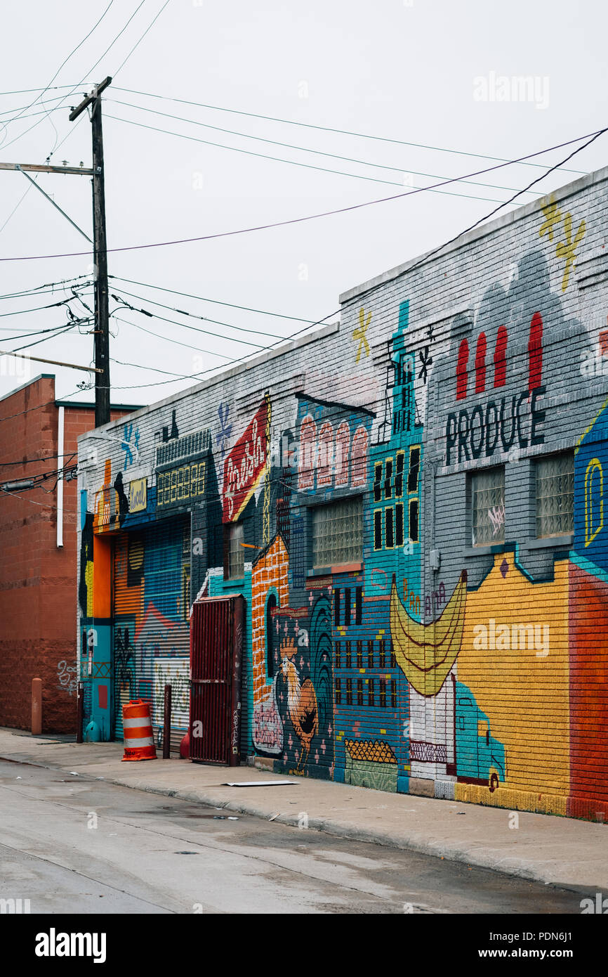 Mural in Eastern Market, Detroit, Michigan Stock Photo - Alamy