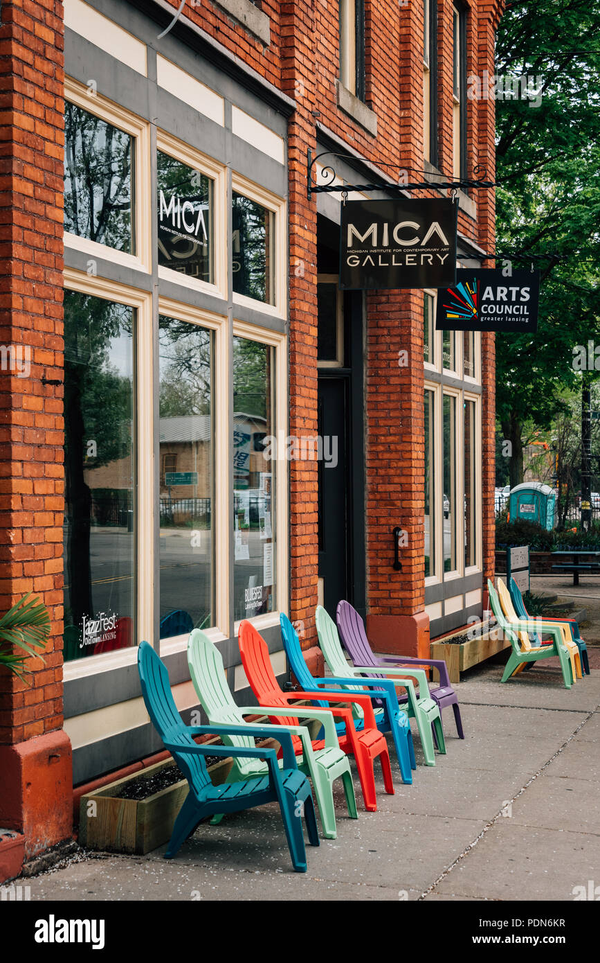 Old Town, in Lansing, Michigan Stock Photo - Alamy