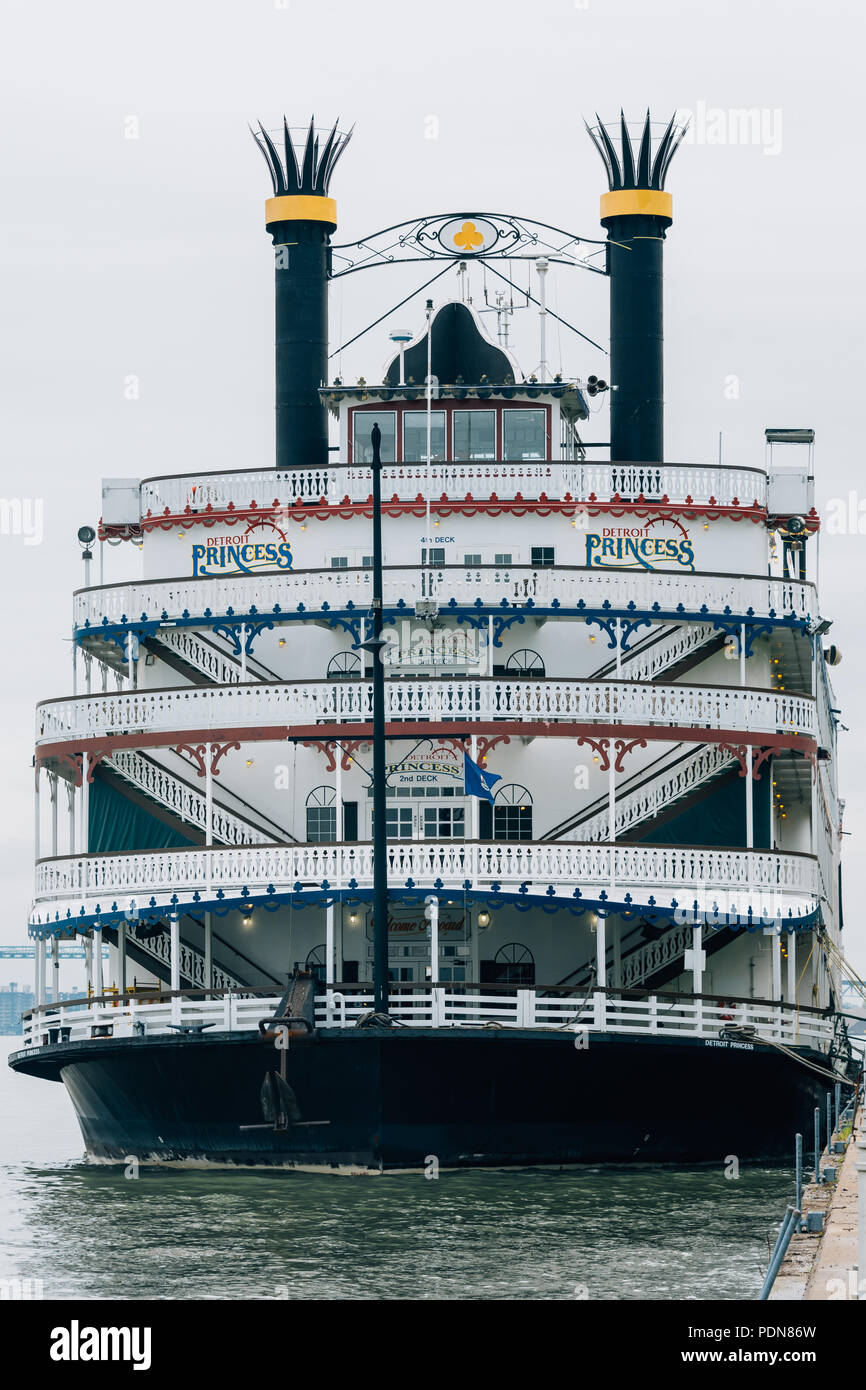 The Detroit Princess Riverboat, in Detroit, Michigan Stock Photo - Alamy
