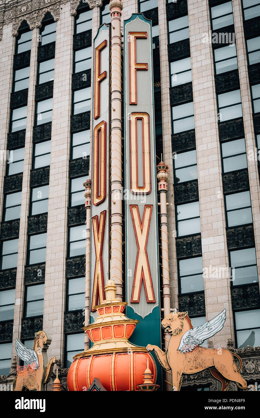 The Fox Theater, in Detroit, Michigan Stock Photo - Alamy