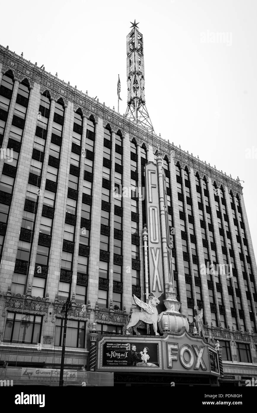 The Fox Theater, in Detroit, Michigan Stock Photo - Alamy