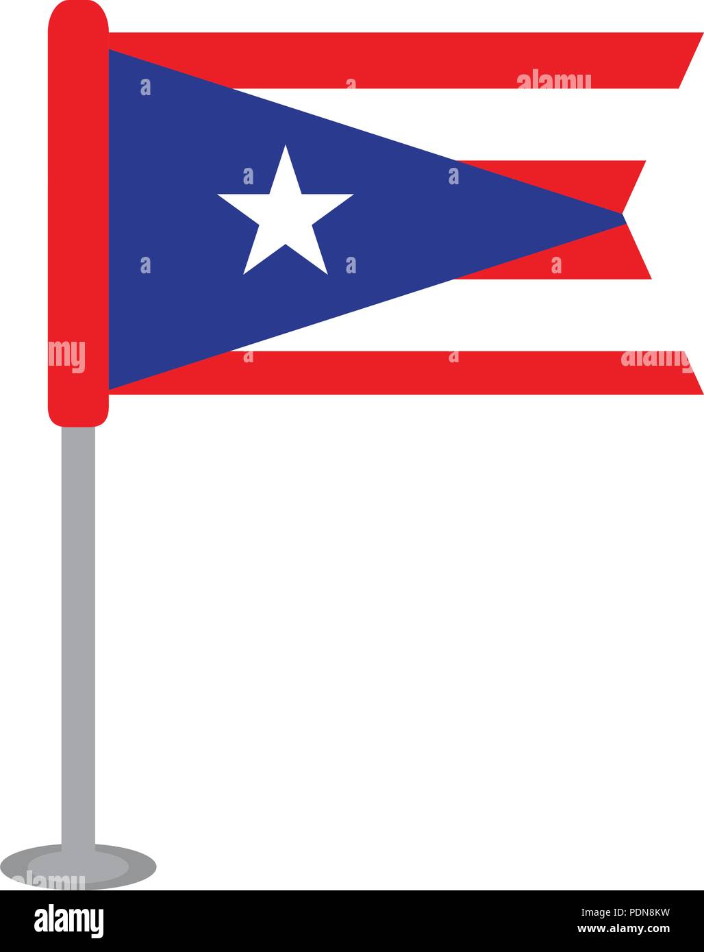 Flag of puerto rico Stock Vector Images - Alamy