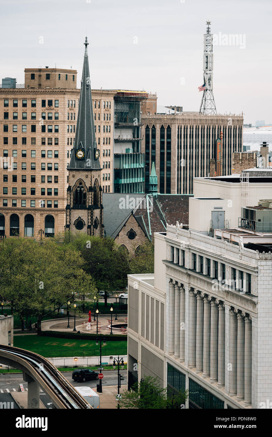 View of architecture in Detroit, Michigan Stock Photo - Alamy