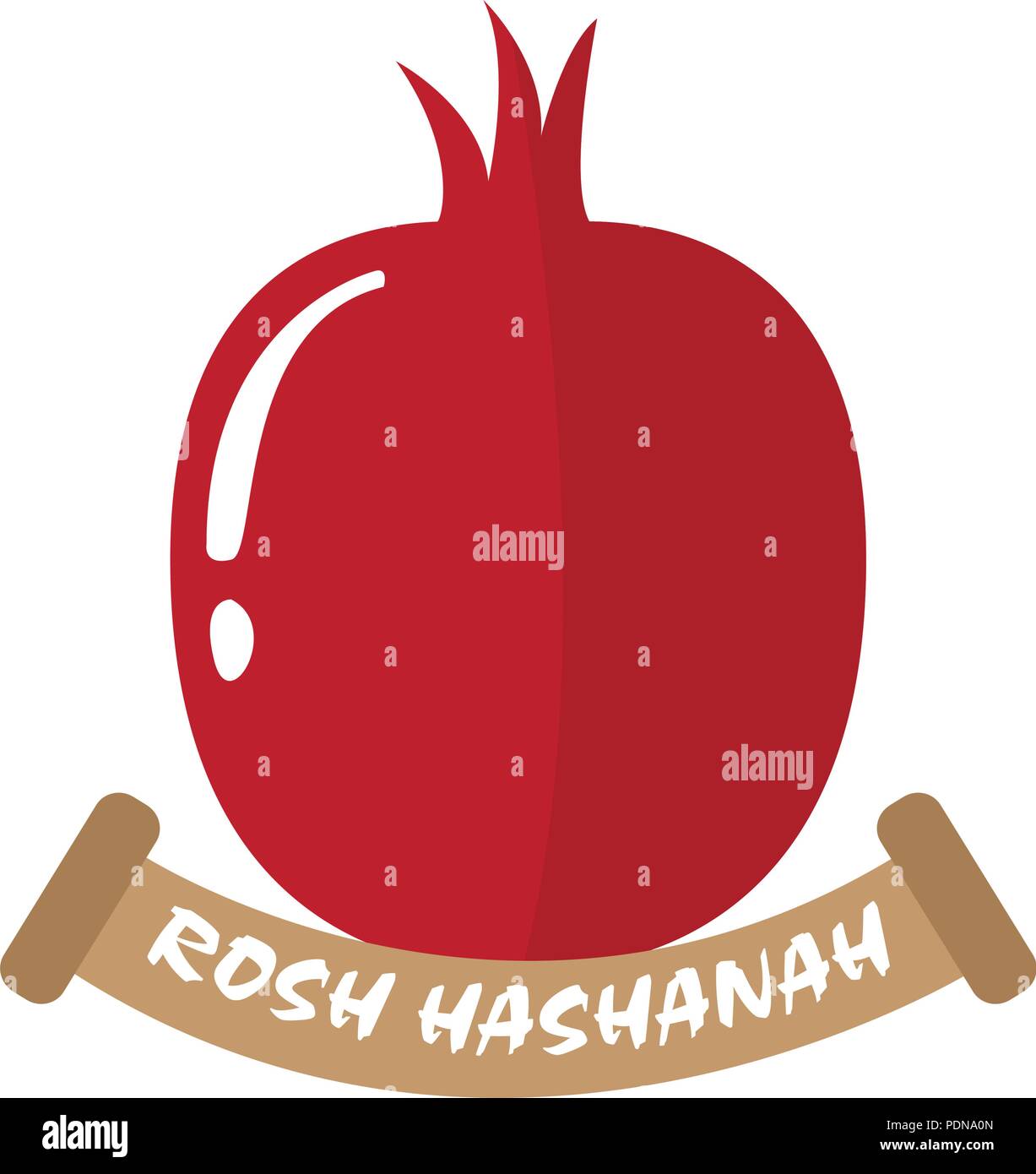 Pomegranate jewish symbol Stock Vector Images - Alamy