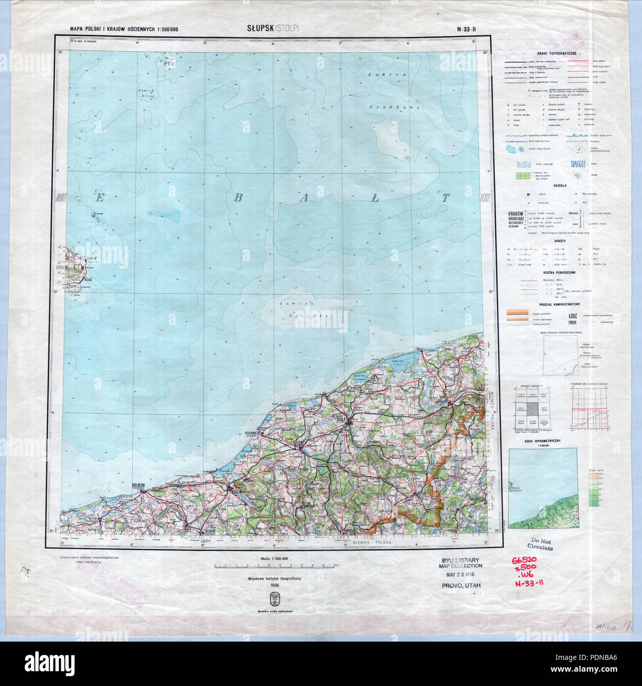 Slupsk map hi-res stock photography and images - Alamy