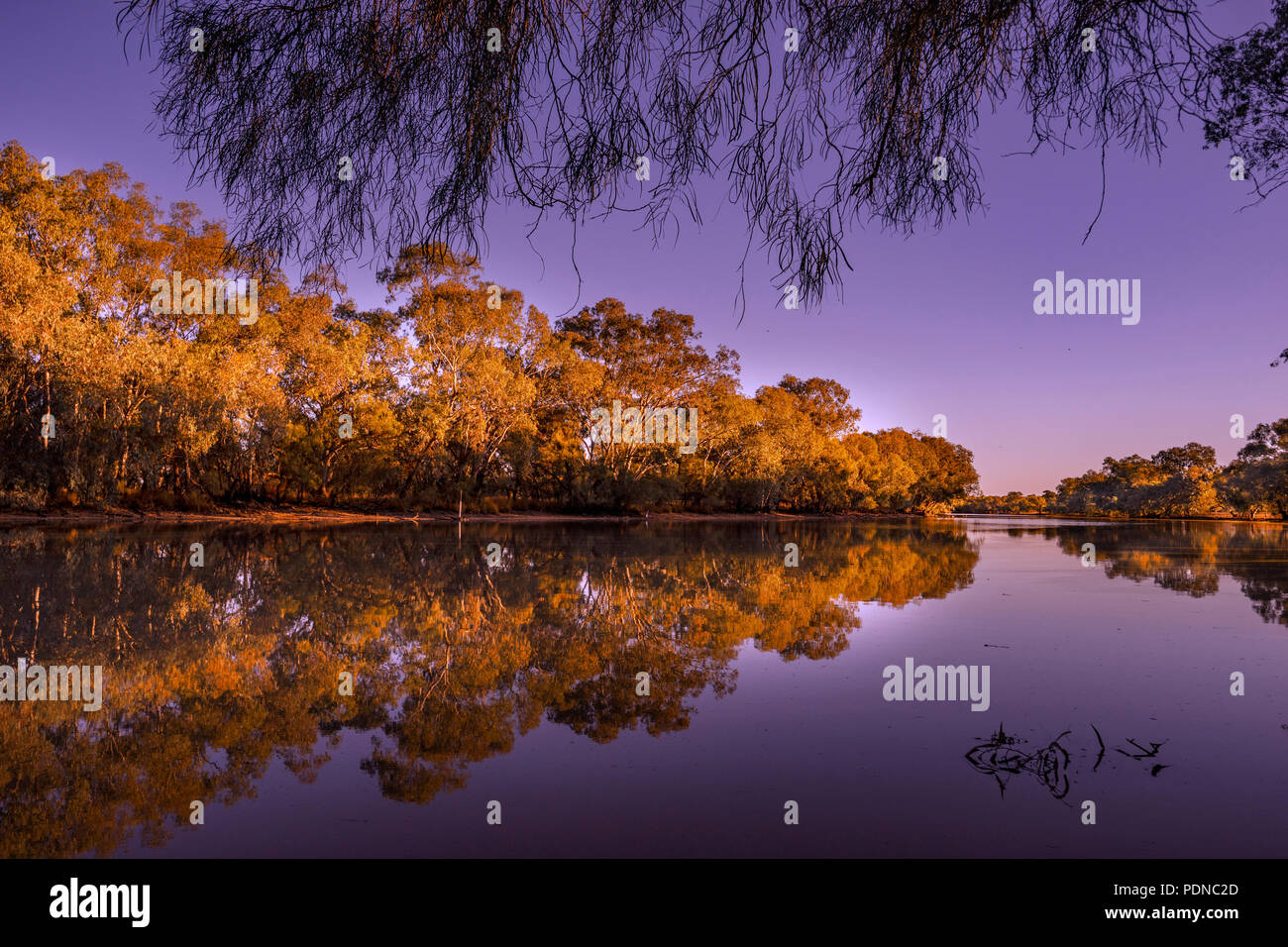 RURAL RIVER SCENE Stock Photo - Alamy