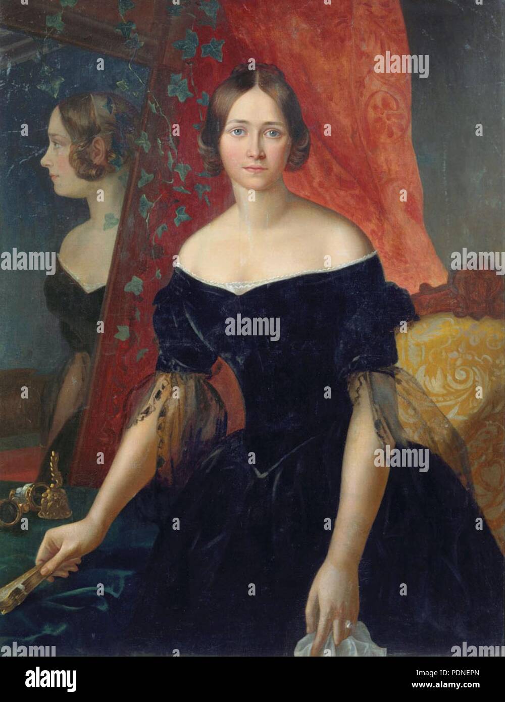 Apollon Mokritsky Zhensky Portret 1841 Stock Photo - Alamy