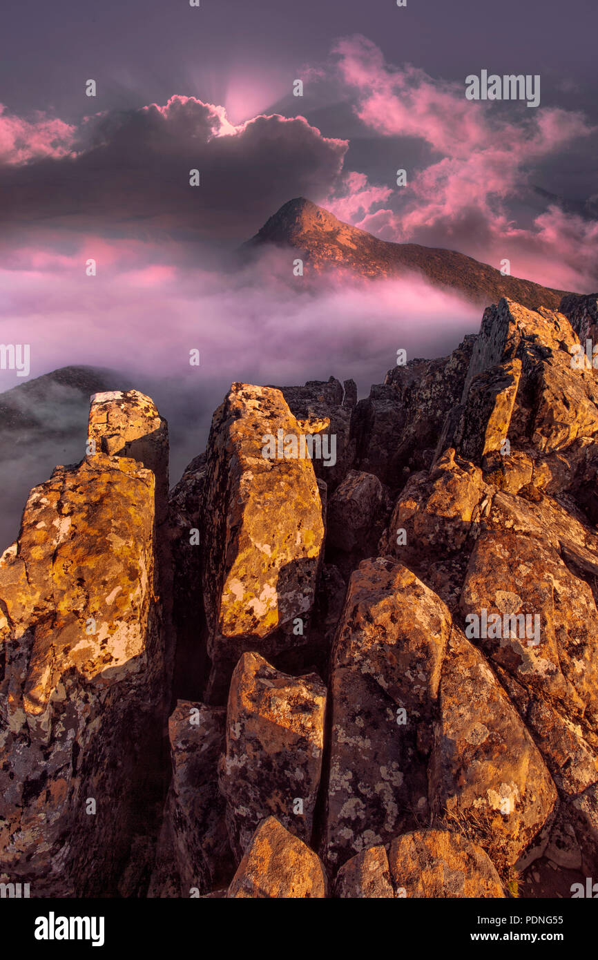 MOUNTAINS WITH BEAUTIFUL LIGHT Stock Photo - Alamy