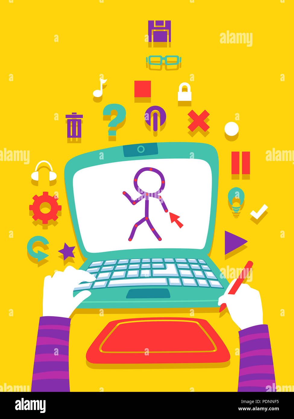 Animated hands hi-res stock photography and images - Alamy