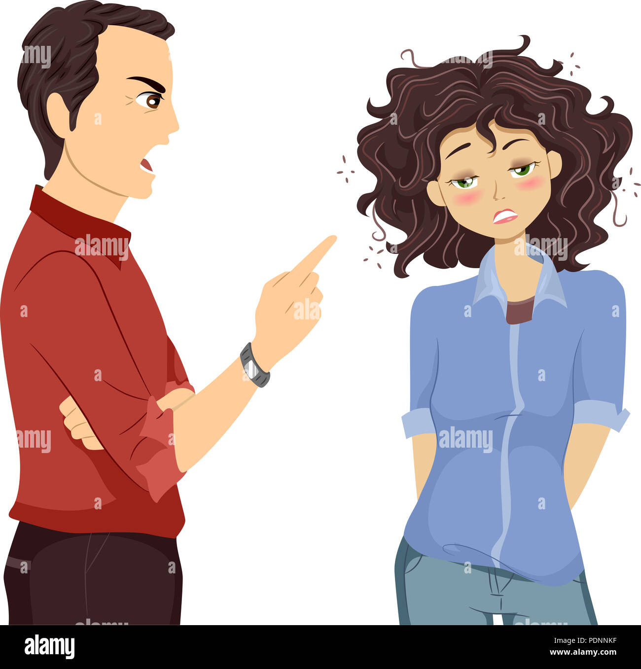 Cartoon angry dad hi-res stock photography and images - Alamy