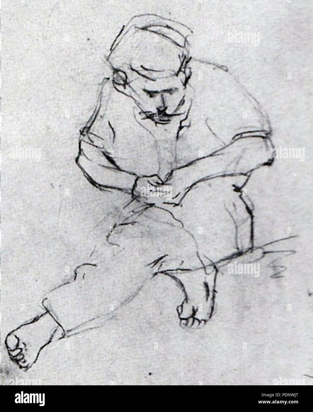 Apcar Baltazar - Grafica - Barbat cosand Stock Photo - Alamy