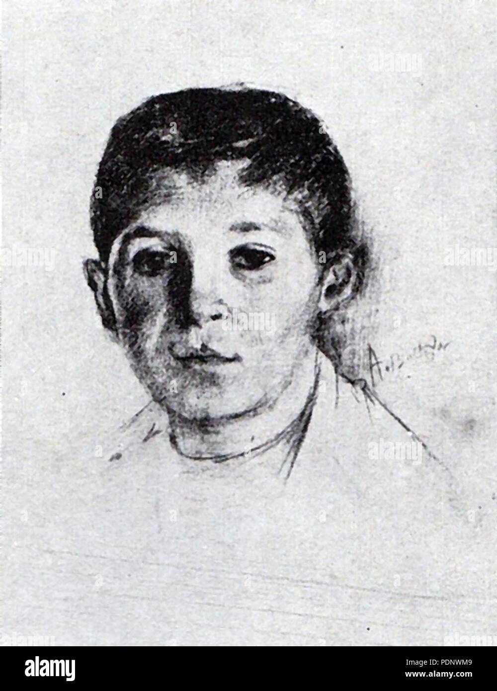 Apcar Baltazar - Grafica - Portret de copil (2 Stock Photo - Alamy