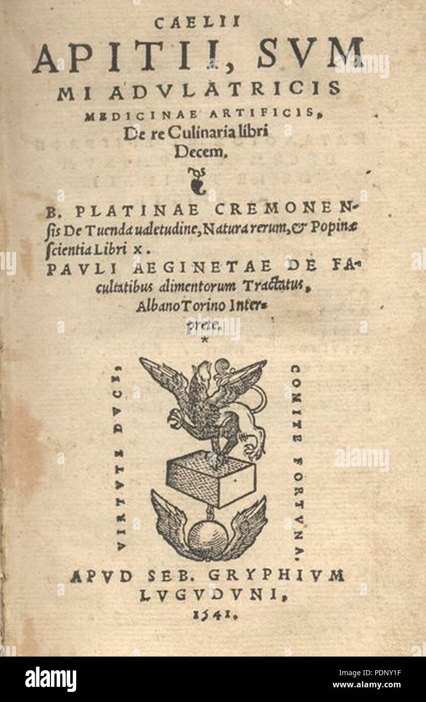 Apicius hi-res stock photography and images - Alamy